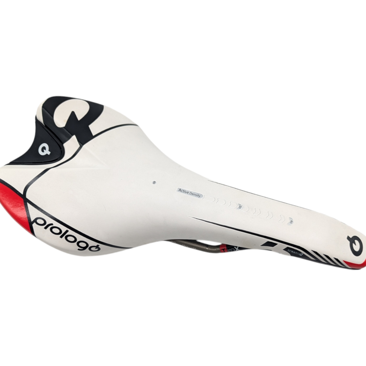 Prologo Q Scratch 2 TiroX Seat White Saddle – Goldensteelcycles